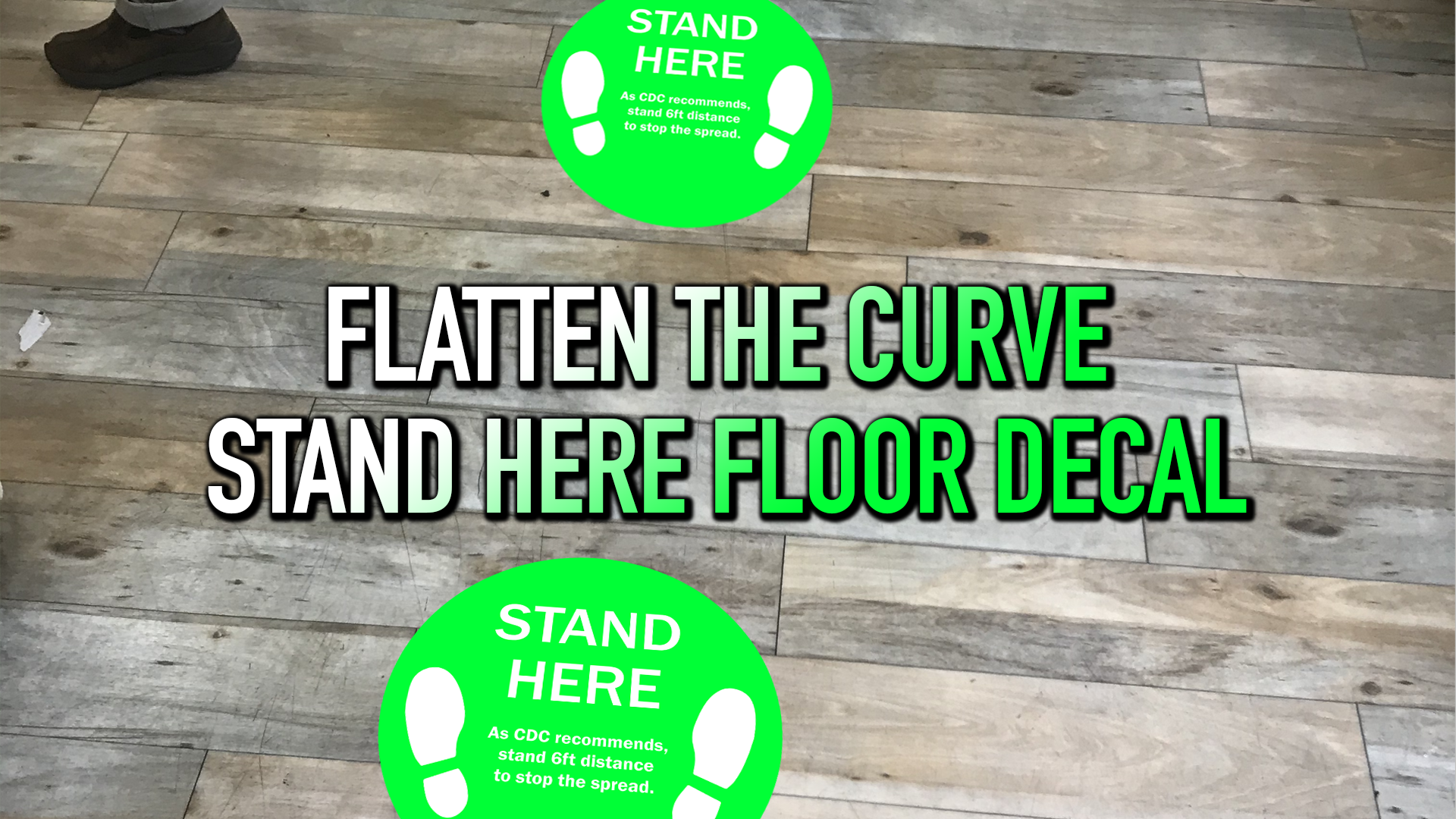 Stand Here Floor Decal (4Pack) - CreateDC