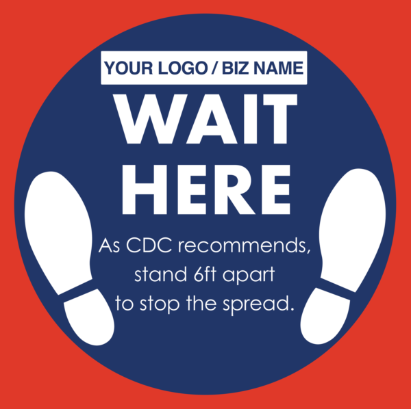 Stand Here Floor Decal (4Pack) - CreateDC